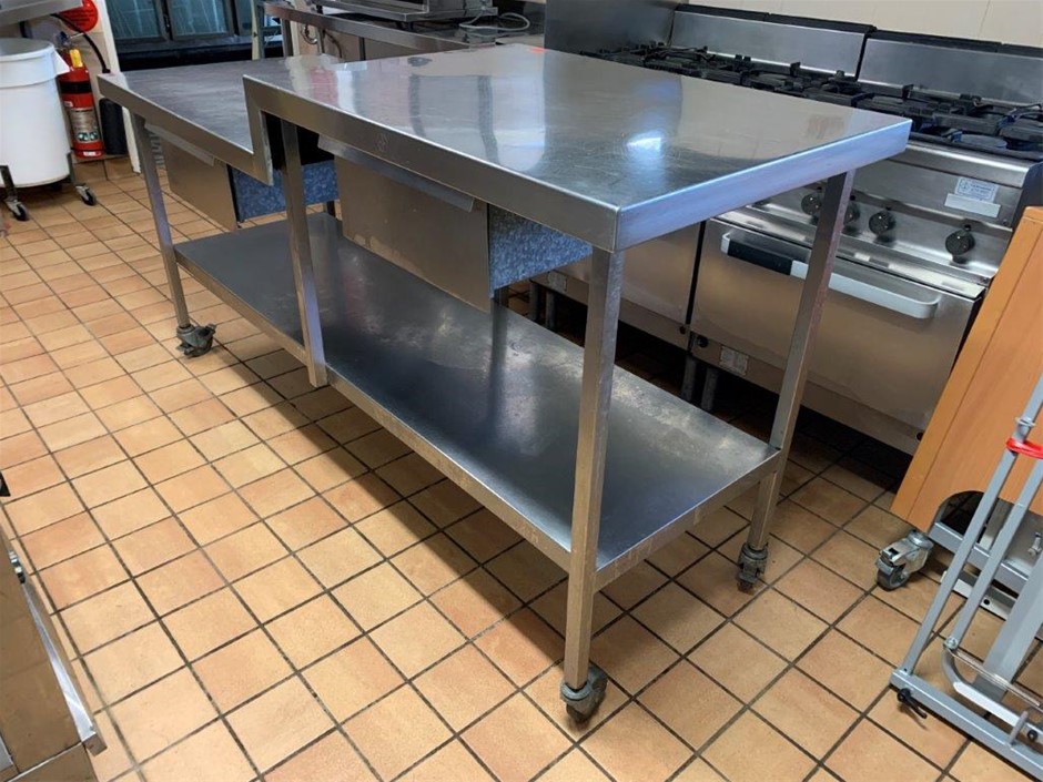 Stainless Steel 2 Level Workbench Auction (0010-5048825) | Grays Australia