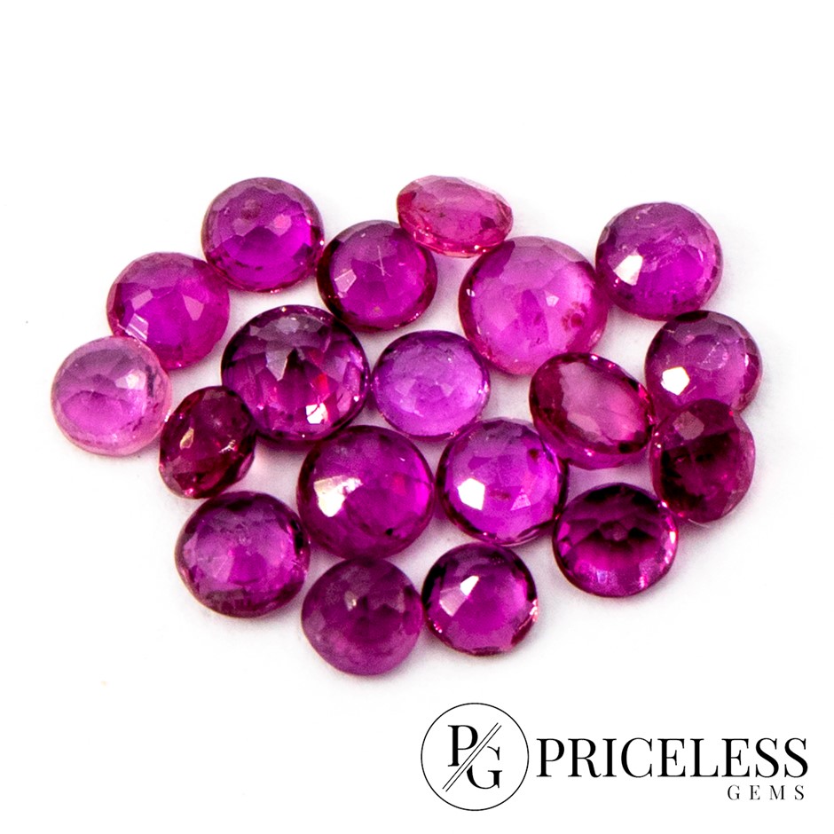 1.43ct Hot Pink Calibrated Ruby Parcel Auction (0012-2543754) | Grays ...