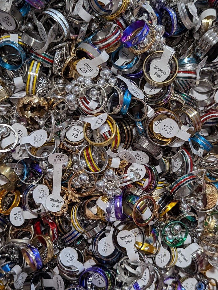 Bulk 100x assorted ring jewellery Auction (0001-2543761) | Grays Australia