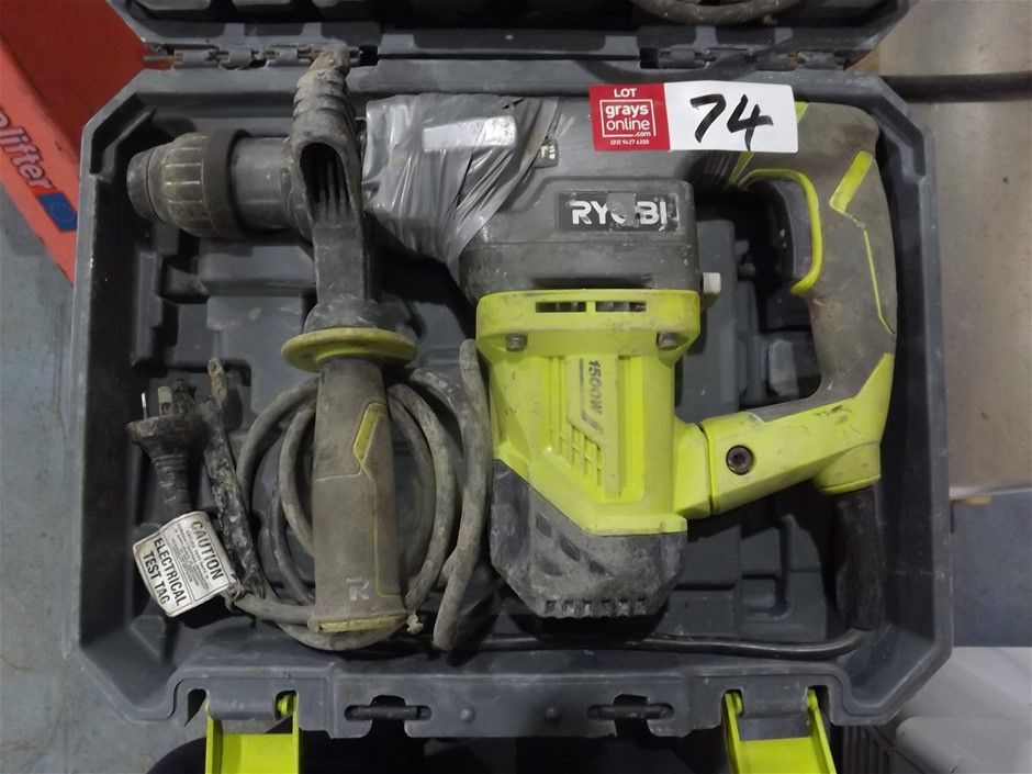 RYOBI ROTARY HAMMER DRILL 1500w 240v Auction (0074-3022163) | Grays ...
