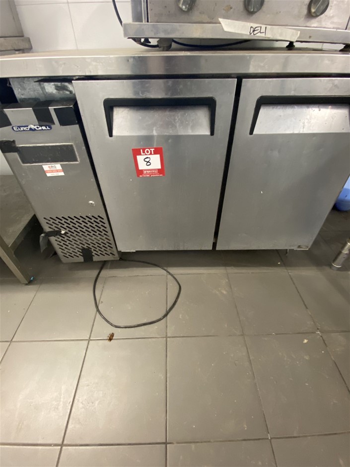 EUROCHILL 2 Door Stainless Steel Refrigerator Auction (0008-5049051 ...