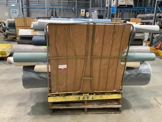 Stillage Of Assorted Commercial Carpet, Vinyl And Imitation Turf ...
