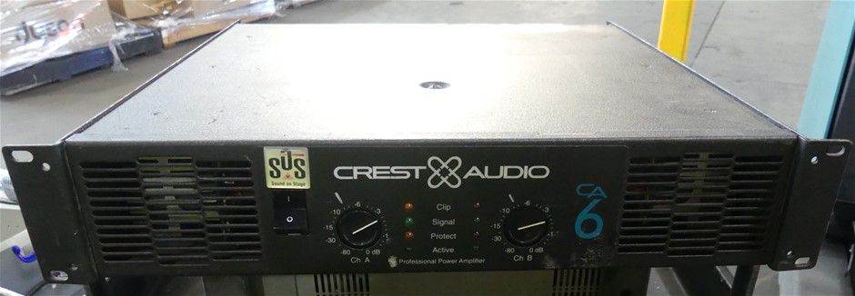 Crest Audio CA6 Power Amplifier Auction (0113-5049537) | Grays Australia