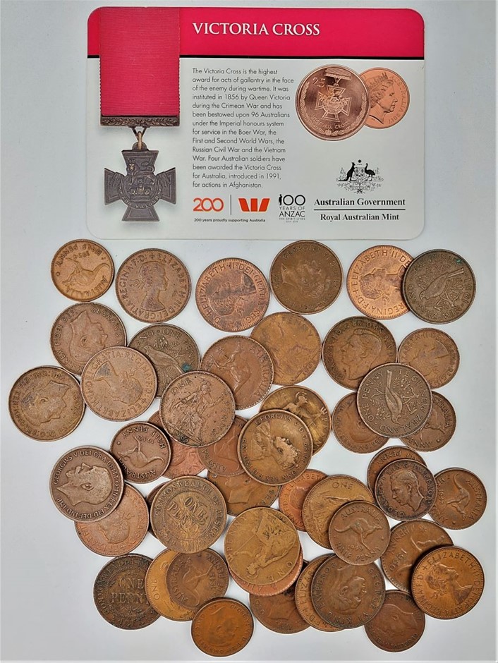 2017 Legacy Victoria Cross 25c Coin & Mixed Aust., New Zealand, British ...