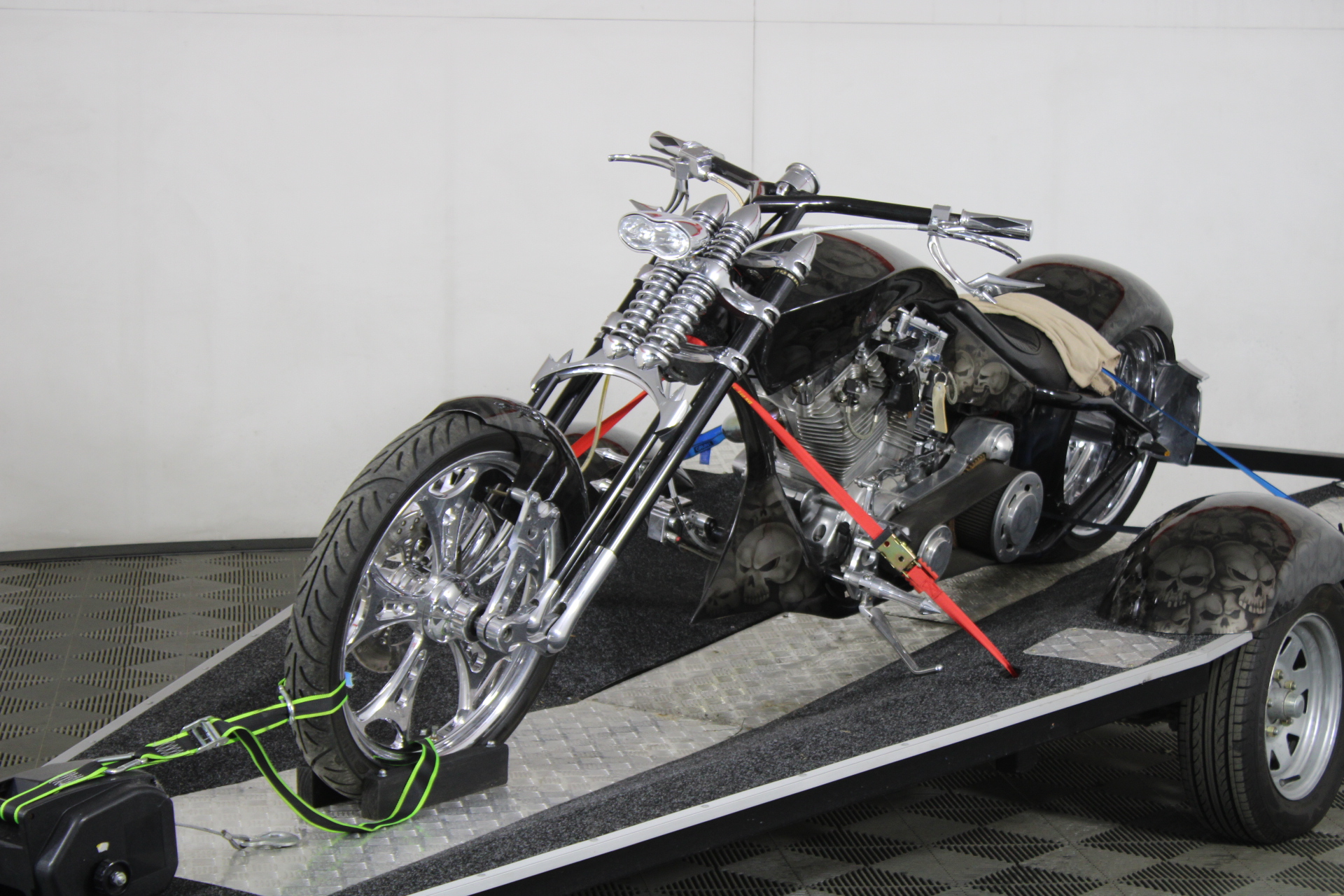 2017 Custom Chopper Manual Bike and Leach Trailer Auction (0001 ...