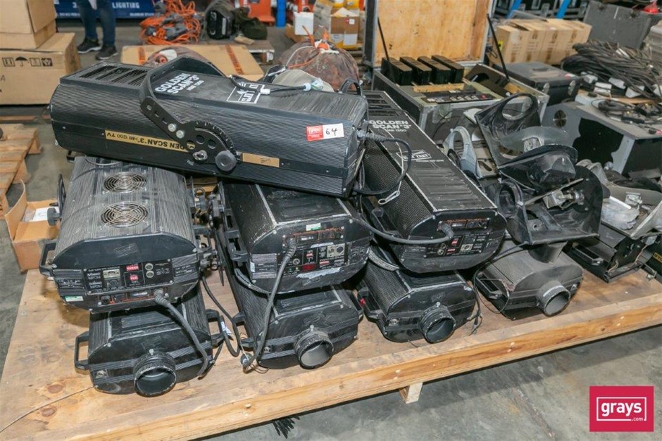 9x Clay Paky Golden Scan 3 HMI 1200 Auction (0064-5049168) | Grays ...