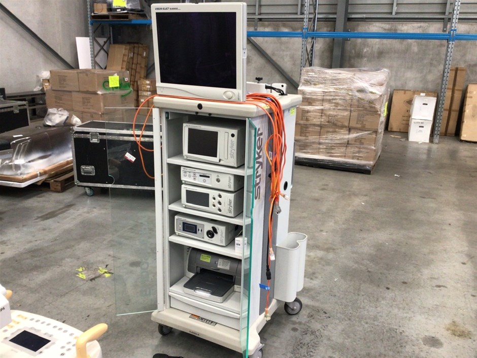 Stryker Endoscopy Tower Auction (0002-9042185) | Grays Australia