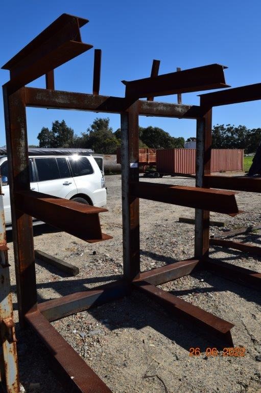 Heavy Duty Steel Framed Steel Stock Finger Rack Auction (0059-9032841 ...