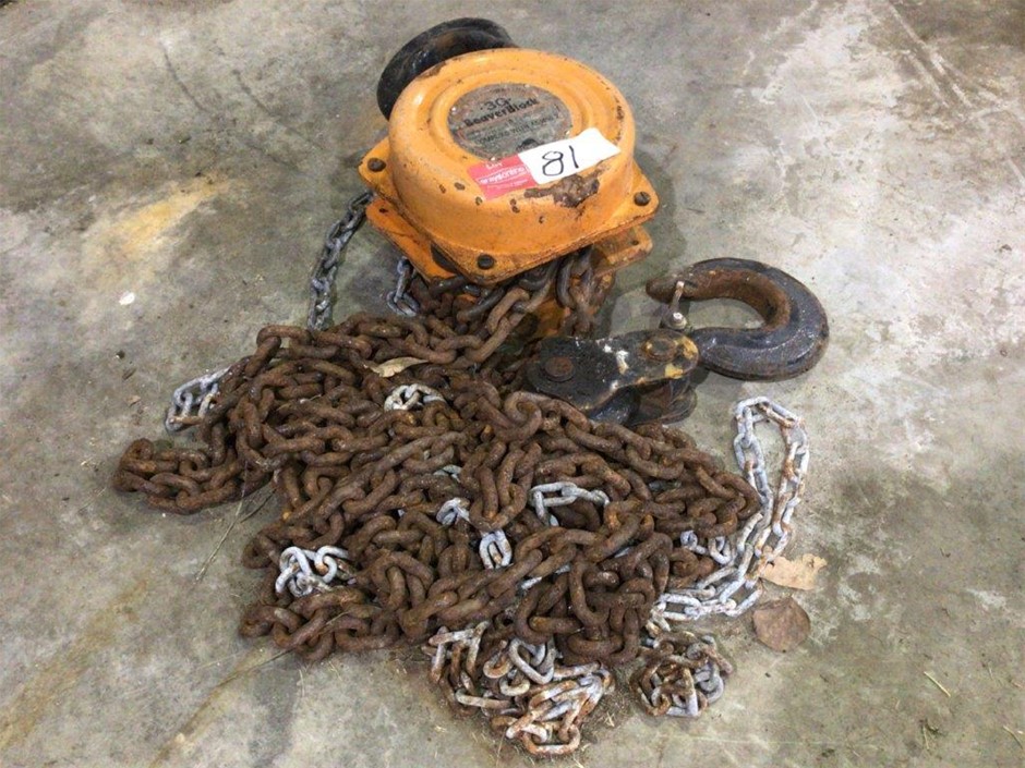 Beaver Block 3G Chain Hoist Auction (0081-7039910) | Grays Australia
