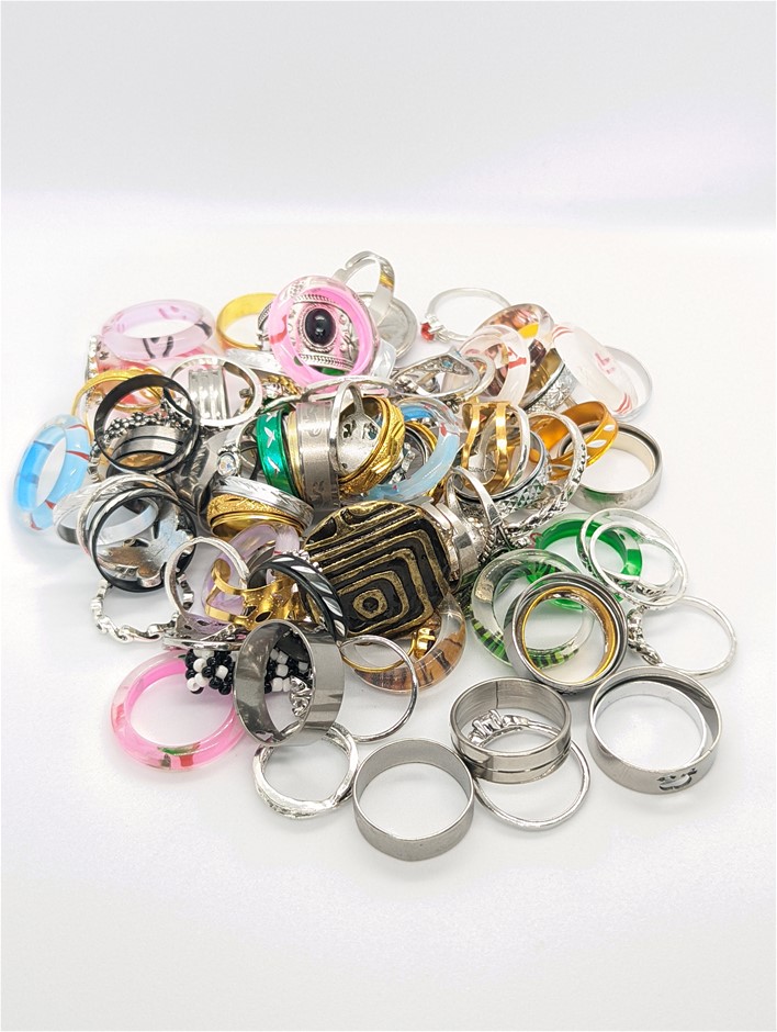 Bulk 100x assorted ring jewellery Auction (0001-2545016) | Grays Australia