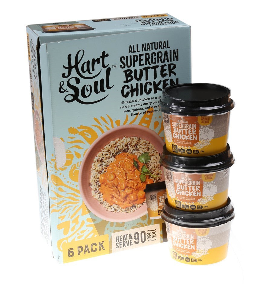 6 x HART & SOUL All Natural Supergrain Butter Chicken, 250g. Auction ...