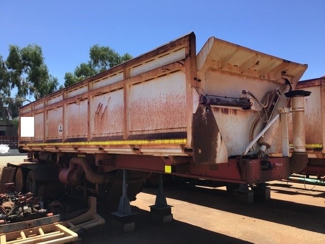 2002 Powertrans 2.5mtr Off-Road Triaxle Side Tipper Trailer Auction ...
