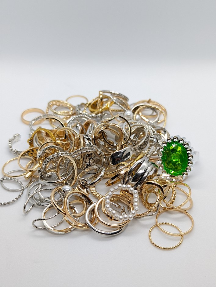 Bulk 100x assorted ring jewellery Auction (0001-2545588) | Grays Australia