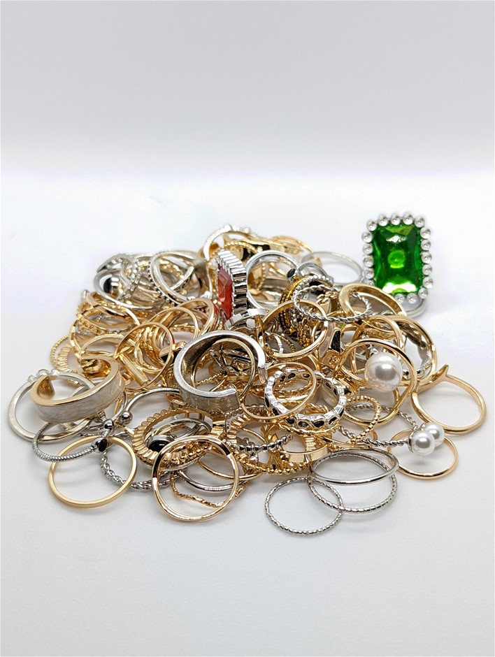 Bulk 100x assorted ring jewellery Auction (0001-2545589) | Grays Australia