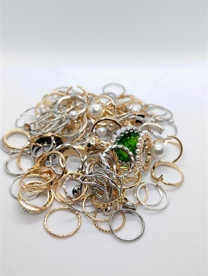 Bulk 100x assorted ring jewellery Auction (0001-2545607) | Grays Australia