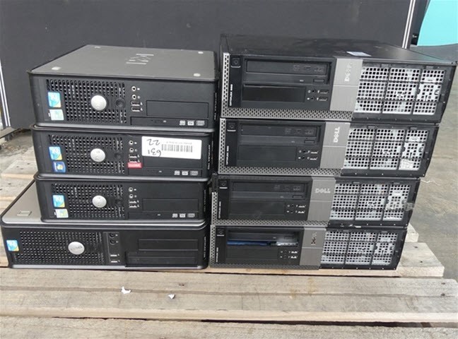 9 x Assorted Brand (inc. DELL) & Model Desktop PCs Auction (0022 ...