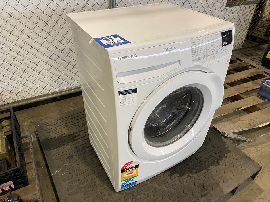Simpson SWF7025EQWA 7kg Front Loader Washer Auction (0090-8015647 ...