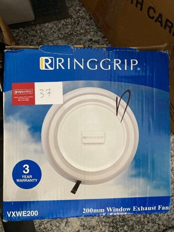 Ring Grip 200mm Window Exhaust Fan Auction (0037-5049898) | Grays Australia