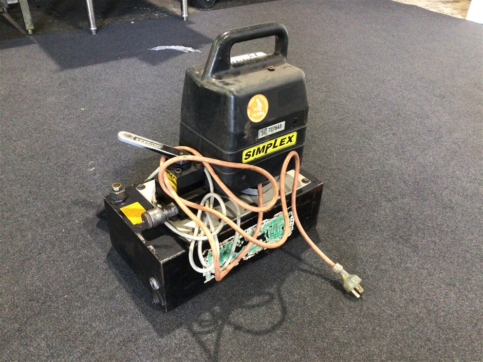 Simplex Porta Power Pump Electric Auction (0095-7040707) | Grays Australia