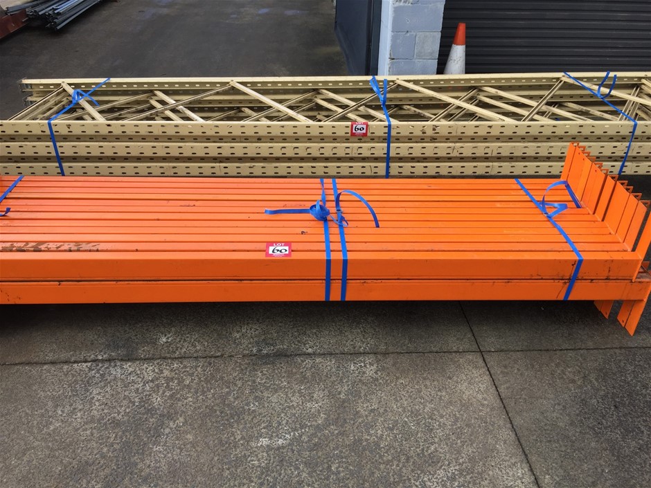 4 bays Dexion racking, 5 x end frames, 4880mm high x 1060mm wide, 24 x ...