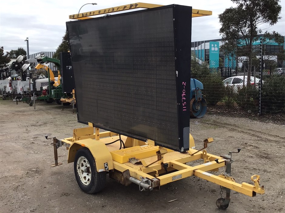 2005 Techroad 8700 Single Axle Variable Message Sign Board Trailer ...