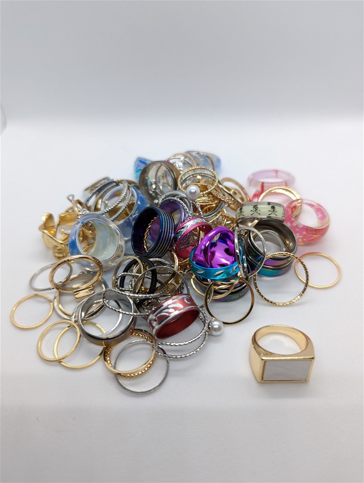 Bulk 100x assorted ring jewellery Auction (0001-2547030) | Grays Australia