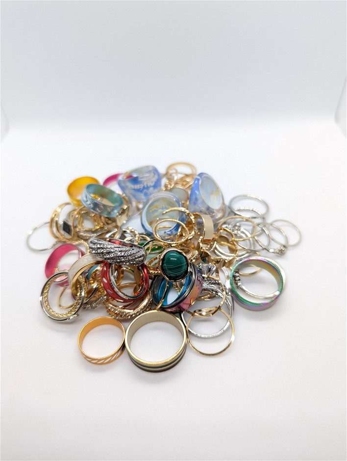 Bulk 100x assorted ring jewellery Auction (0001-2547037) | Grays Australia