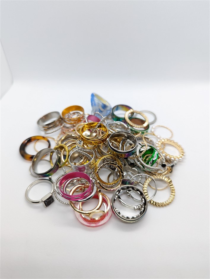 Bulk 100x assorted ring jewellery Auction (0001-2547038) | Grays Australia