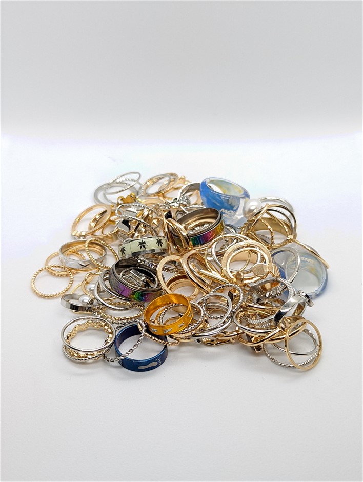 Bulk 100x assorted ring jewellery Auction (0001-2547046) | Grays Australia