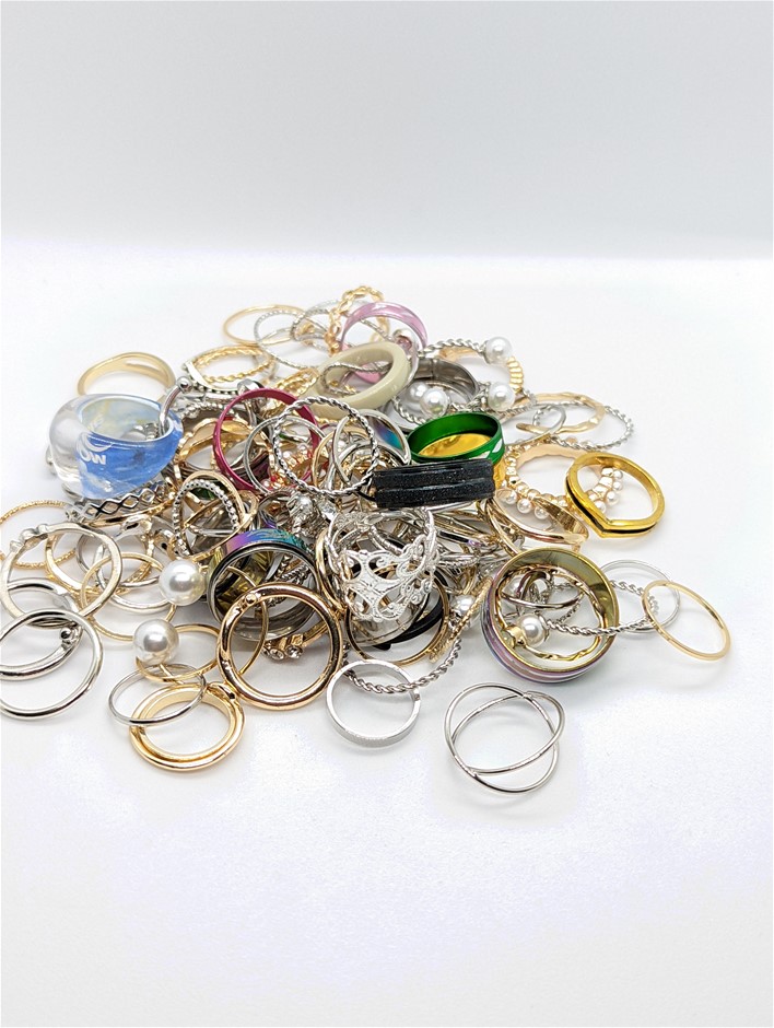 Bulk 100x assorted ring jewellery Auction (0001-2547068) | Grays Australia