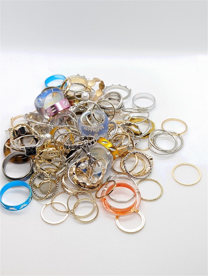 Bulk 100x assorted ring jewellery Auction (0001-2546260) | Grays Australia