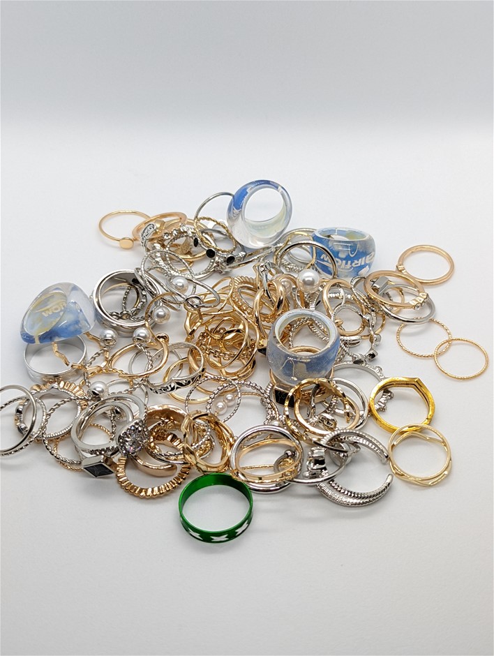 Bulk 100x assorted ring jewellery Auction (0001-2547004) | Grays Australia