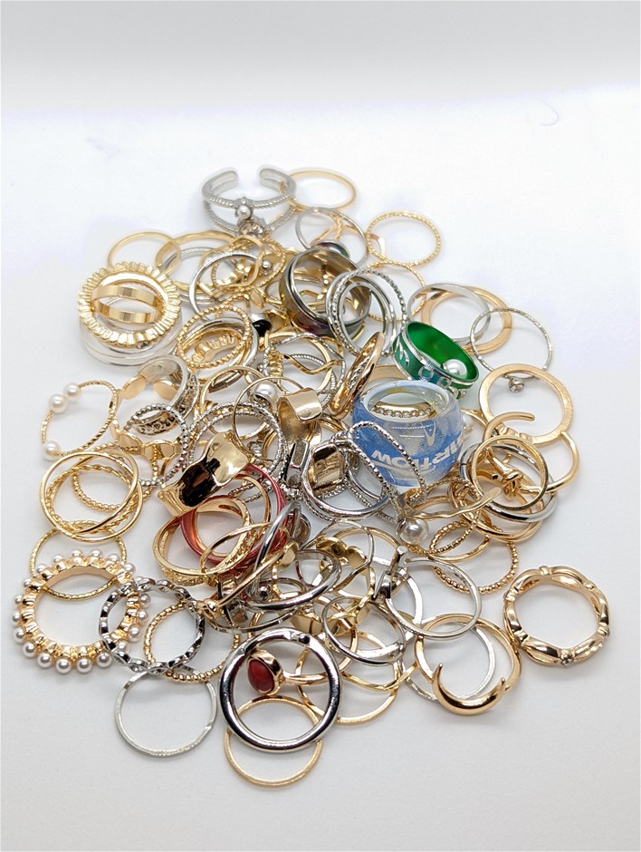 Bulk 100x assorted ring jewellery Auction (0001-2548618) | Grays Australia