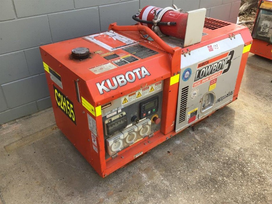 Kubota 8.8kVA Diesel Engine Generator Auction (0103-7040987) | Grays ...