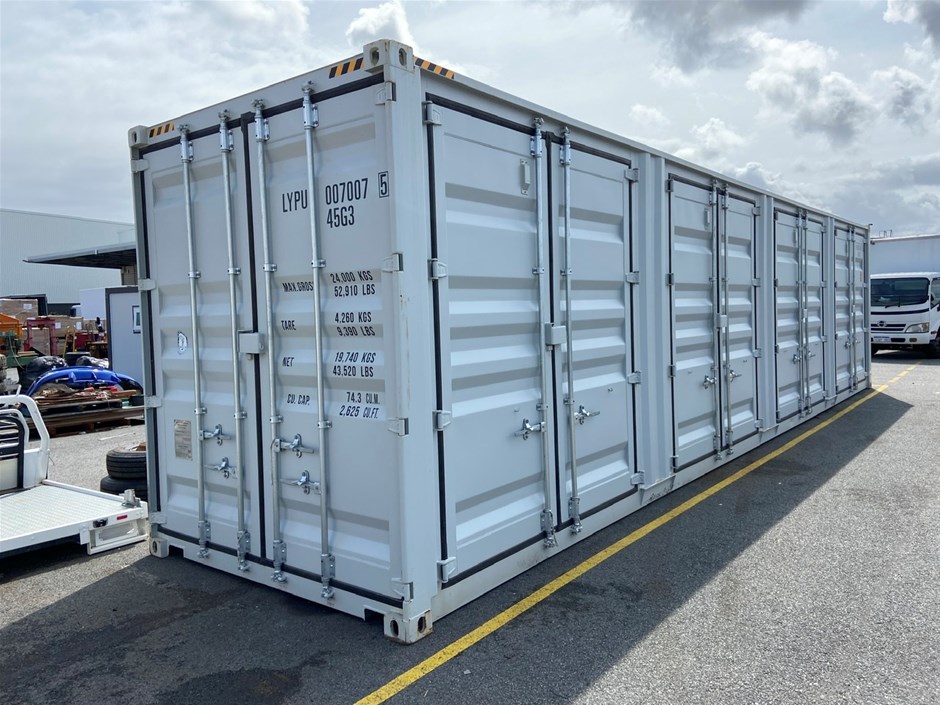 2022 40ft High Cube 4 Door Side Opening Shipping Container Auction ...