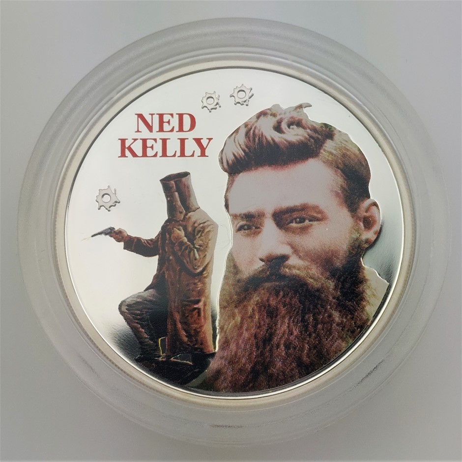 Ned Kelly 2oz Pure Silver Coin Auction (0001-2546867) | Grays Australia