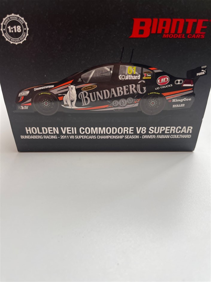 Holden VE Commodore V8 Supercar, Bundaberg Racing 2011 1/18 scale Model ...