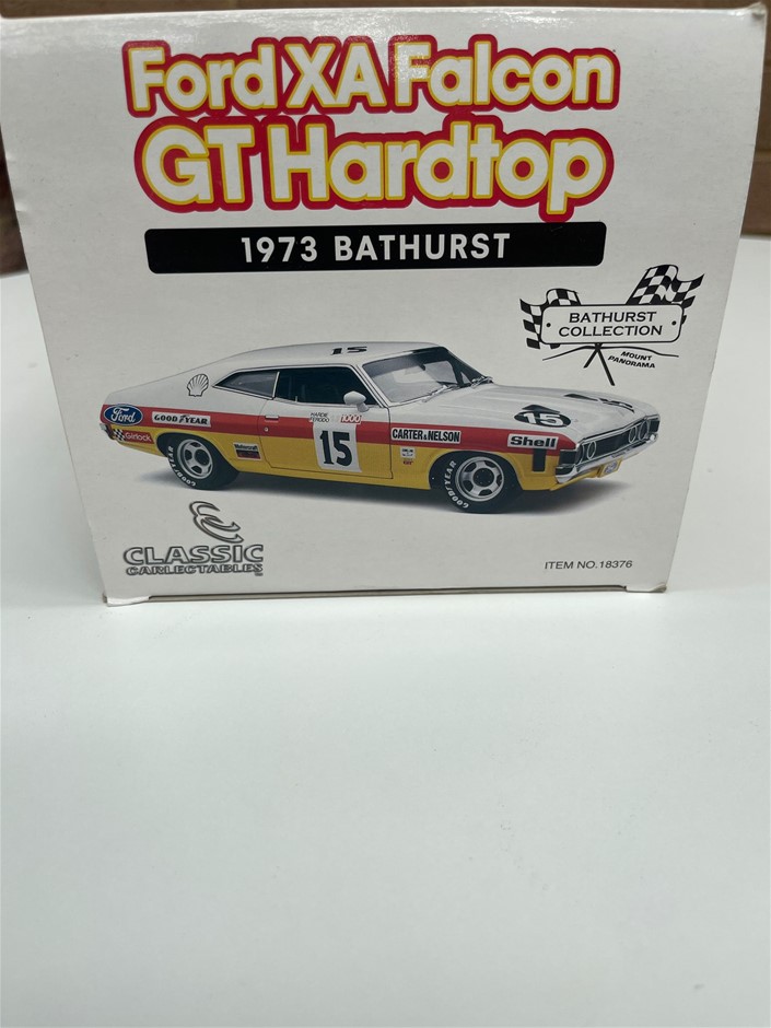 Ford XA FALCON GT Hardtop, 1973 Bathurst #15 Shell 1/18 Scale Model Car Auction (0002-2546720 ...