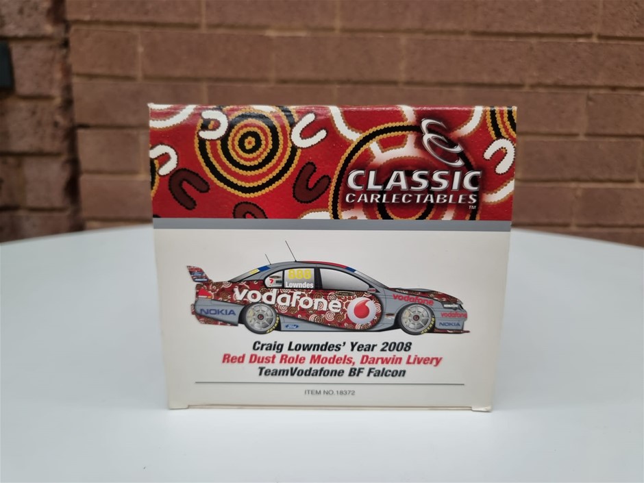 Lowndes '08 Red Dust Role Models Darwin Livery BF Falcon #888 1/18 ...