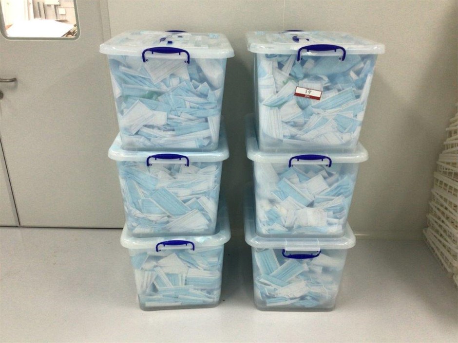 6x Plastic Storage Tubs on Wheels Auction (0054-3023415) | Grays Australia