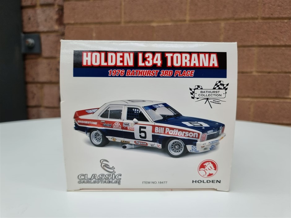 Holden L34 Torana 1976 Bathurst 3rd Bill Patterson #5 1/18 Scale Model ...