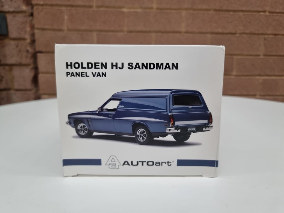“Deauville Blue” HJ Sandman Panel Van Surfboards & Accs 1/18 Model Car ...