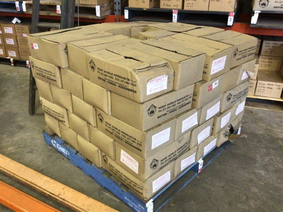 62x Boxes Roof World Products 115 Quad "T" Gutter Internal Brackets ...