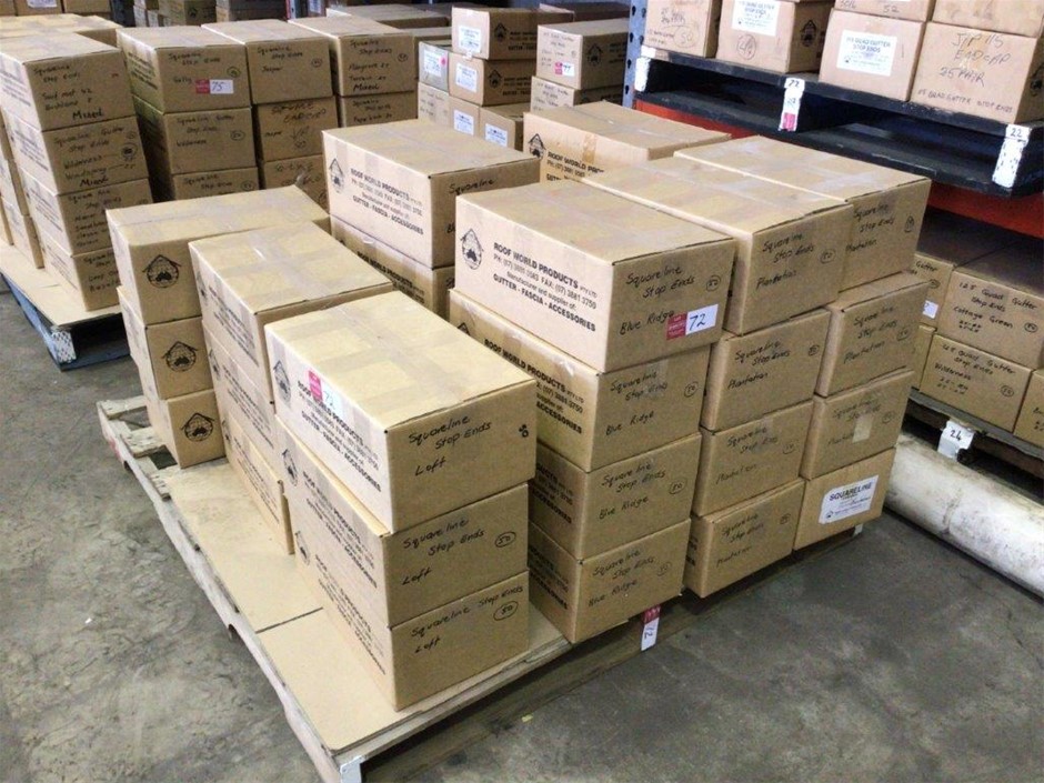 32x Boxes Roof World Products Square Line Stop Ends Auction (0072 ...