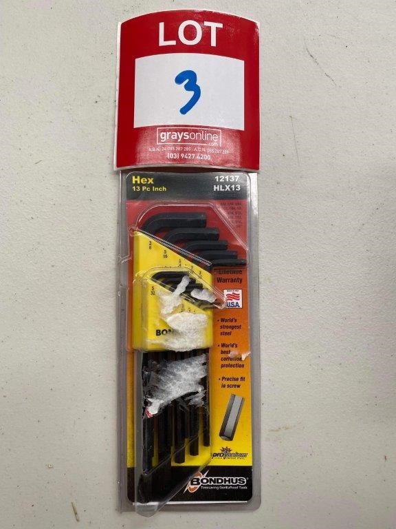 Bondhus Imperial Allen Key Set Auction (0003-3023519) | Grays Australia