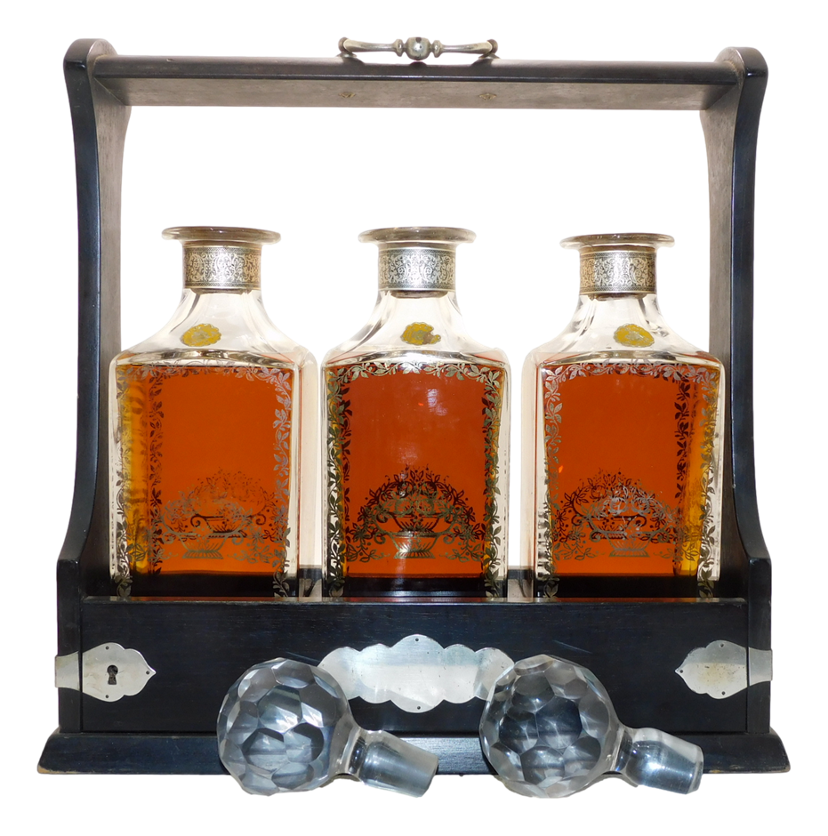 Tantalus With Bleikristall Brandy Filled Crystal Decanters (3 x 750mL ...