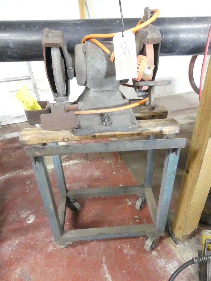 GME Industrial Bench Grinder on Mobile Stand Auction (0030-5050497 ...