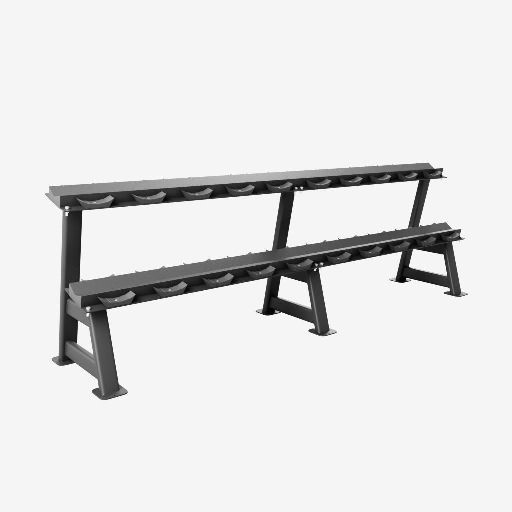 2 Tier Modular Dumbbell Rack (only) - Round - 10 Pair Auction (0020 ...