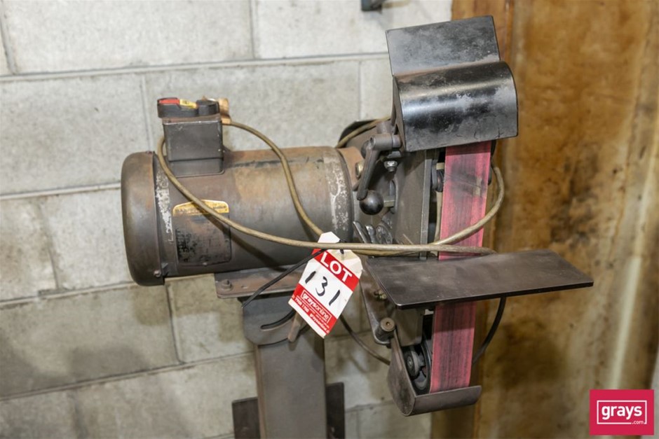 Radius Master Jancy 48 Universal Belt Sander on Mobile Pedestal & Base ...