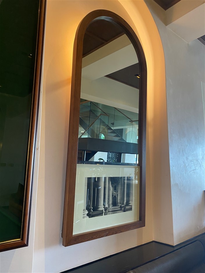 Glass Mirror Displays with Artwork Attached Auction (0120-2547448 ...